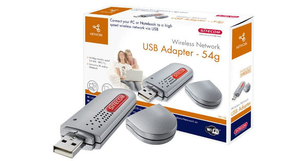 Sitecom Wireless Network USB Adapter 54g WL-168 - Coolblue - Voor 23 ...