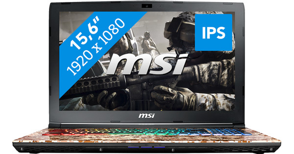 MSI GE62VR 7RF-635NL Camo Squad - Coolblue - Voor 23.59u, morgen in huis