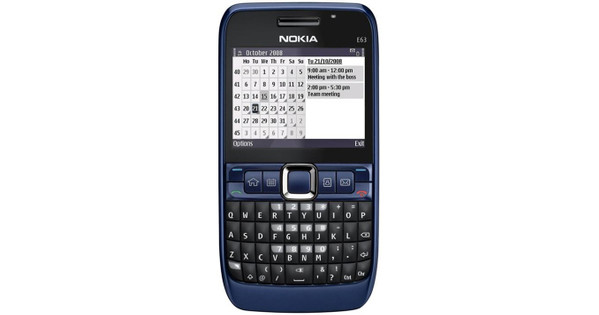 Nokia E63 Ultramarine Blue AZERTY - Coolblue - Voor 23.59u, morgen in huis