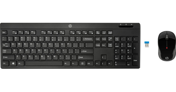 HP Draadloos Toetsenbord en Muis 200 Qwerty - Coolblue - Voor 23.59u, morgen in huis