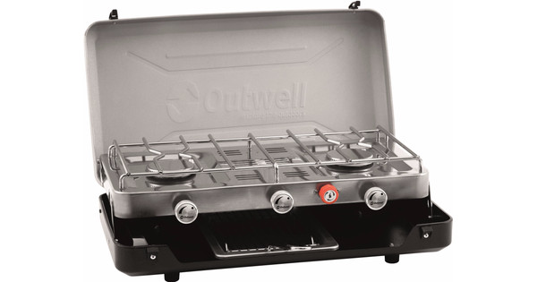 Outwell Gourmet Cooker 3-Burner Stove w/Grill - Coolblue - Voor 23.59u ...