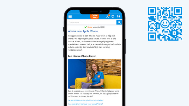 How do you scan a QR code with your Apple iPhone? - Coolblue - anything ...
