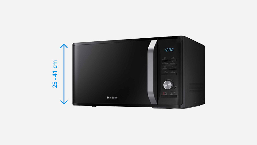 What are the dimensions of a microwave? - Coolblue - anything for a smile
