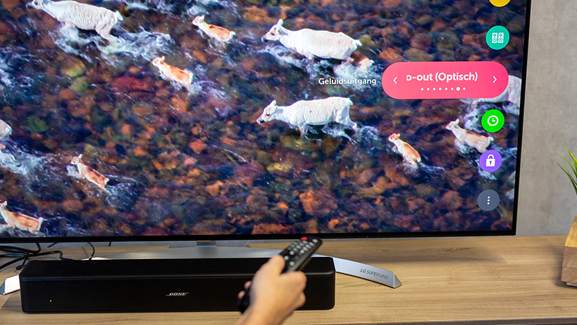 Bose soundbar volume display