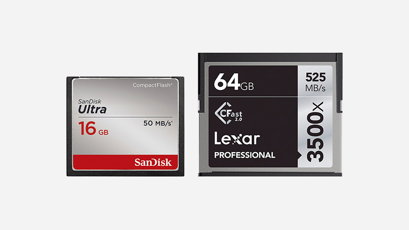 What types of memory cards are there? - Coolblue - anything for a smile