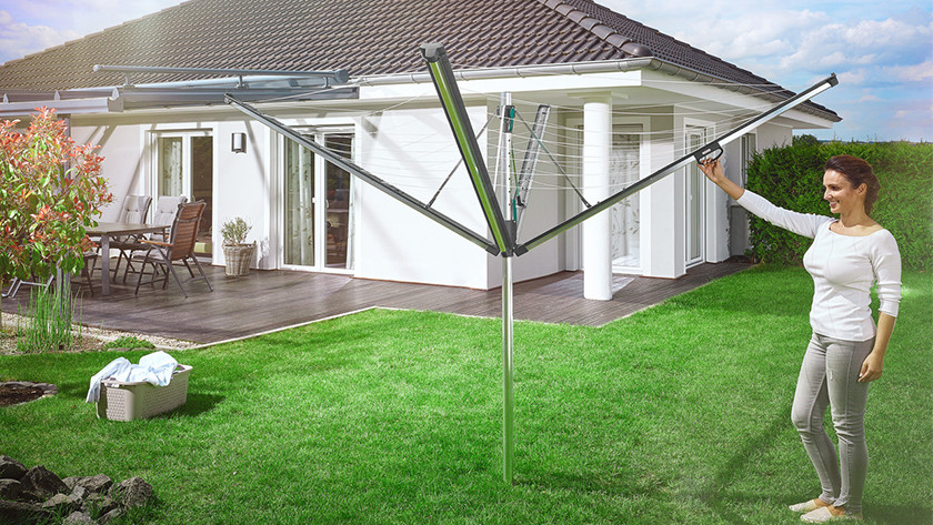 How should you install a ground cover umbrella drying rack? - Coolblue ...