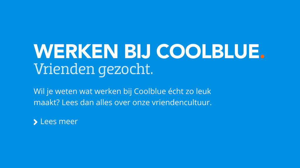 Coolblue - alles voor een glimlach