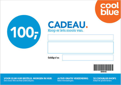 Coolblue Cadeaubon 100 euro - Coolblue - alles voor een glimlach