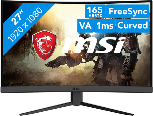 MSI Optix G27C4 - Coolblue - Voor 23.59u, morgen in huis