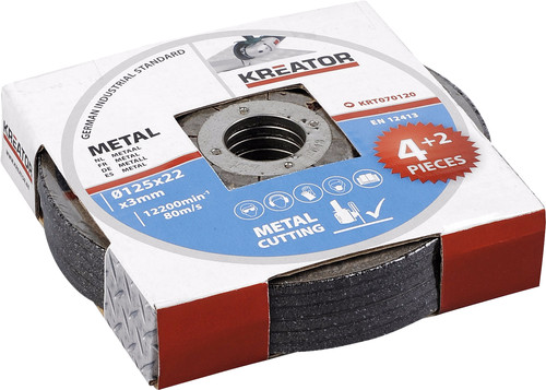 Kreator Slijpschijf Metaal 125 mm 6 stuks - Coolblue - Voor 23.59u ...
