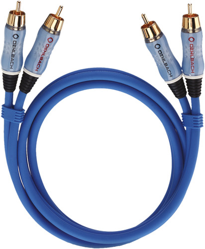 Oehlbach BEAT! Stereo RCA Kabel 2 meter blauw - Coolblue - Voor 23.59u ...