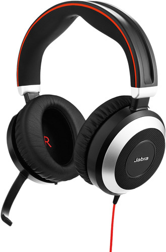 Jabra Evolve 80 UC Stereo Bedrade Office Headset - Coolblue - Voor 23 ...