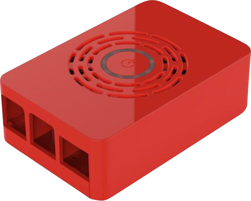 Multicomp Pro Raspberry Pi 4 behuizing - Power knop - Rood - Coolblue ...