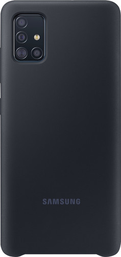 Samsung Galaxy A51 Silicone Back Cover Zwart - Coolblue - Voor 23.59u ...