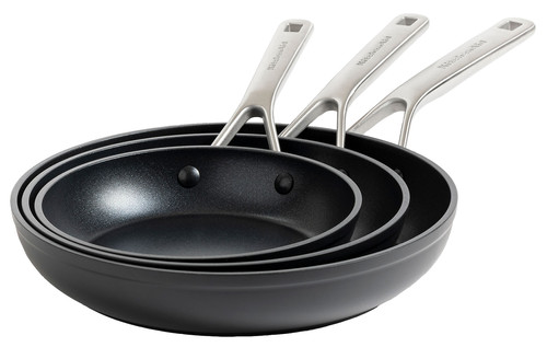 KitchenAid Forged Hardened Aluminium Koekenpannenset 20 + 24 + 28 cm ...
