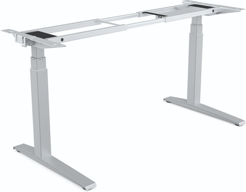 Fellowes Levado Sit-Stand Desk (Frame) Silver - Coolblue - Before 23:59 ...