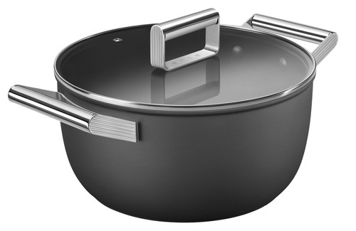 SMEG Cooking Pot 24cm Black - Coolblue - Before 23:59, delivered tomorrow