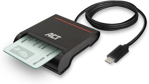 ACT USB C Smart Card ID reader - Coolblue - avant 23:59, demain chez vous