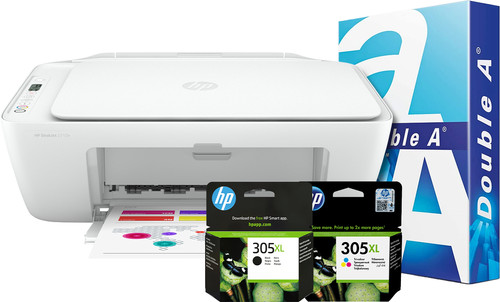 HP Deskjet 2710e + 1 Set Extra Ink + 500 Sheets A4 Paper - Printers ...