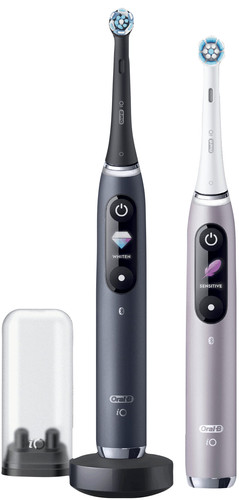 Oral-B iO 9n Rose Quartz and Onyx Black Duo Pack Special Edition - Coolblue - Before 23:59 ...