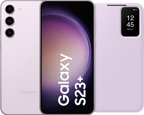 Samsung Galaxy S23 Plus 512GB Roze 5G + Clear View Book Case Roze ...