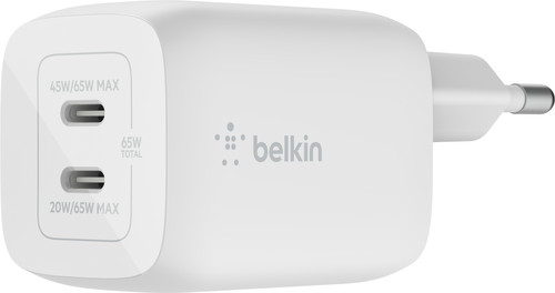 Belkin Power Delivery Oplader 65W met 2 Usb C Poorten | Coolblue ...