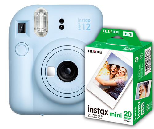 Fujifilm Instax Mini 12 Pastel Blue Bundle - Coolblue - Before 23:59 ...
