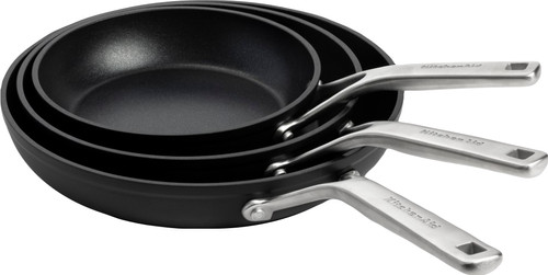 KitchenAid Forged Hardened Aluminum Frying Pan Set 20cm + 24cm + 28cm ...