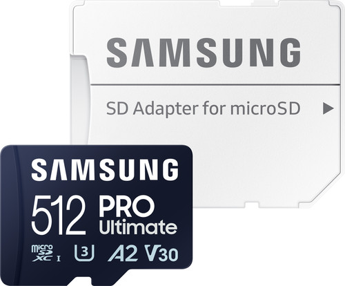 Samsung PRO Ultimate 512 GB (2023) microSDXC + SD Adapter - Coolblue ...