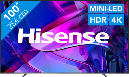 Hisense Mini-LED 100U7KQ (2023) - Coolblue - Voor 23.59u, morgen in huis