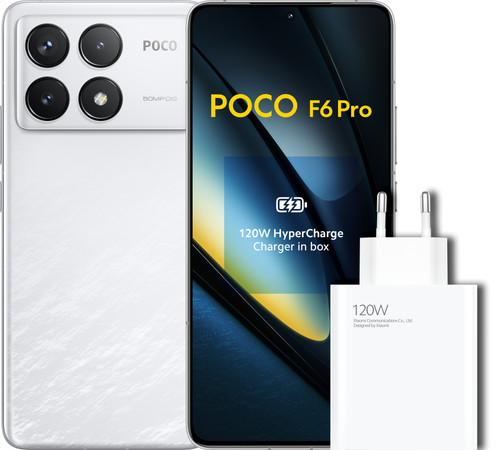 POCO F6 Pro 512GB White 5G - Mobile phones - Coolblue
