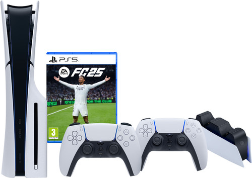 PlayStation 5 Slim Disc Edition + FC 25 + Extra Controller Wit ...