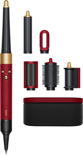 Dyson Airwrap i.d. Straight + Wavy Red Velvet/Goud - Coolblue - Voor 23 ...