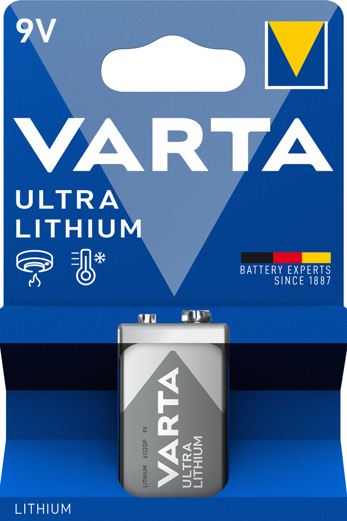 Varta Ultra Lithium 9V Blister | Coolblue | Batterijen